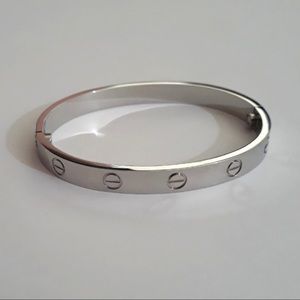 Jewelry | New Stainless Steel Love Screw Bangle Bracelet With ...